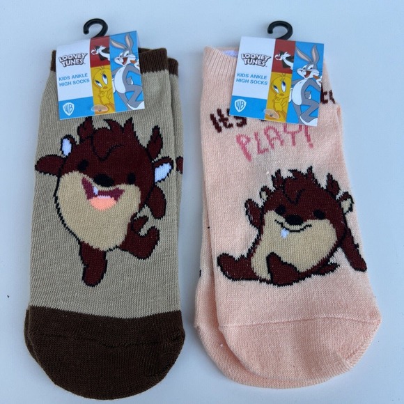 Warner Bros. | Accessories | 2 Pair Looney Tunes Baby Taz Tasmanian ...